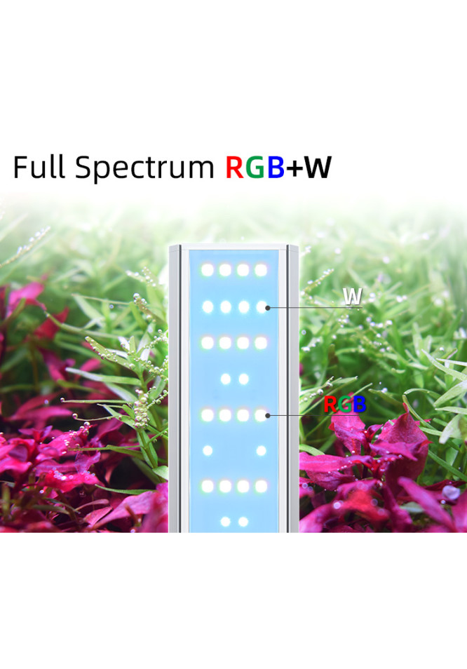 AQUA WEEK V-series K300 FULL SPECTRUM RGB+W LED 30-45cm világítás